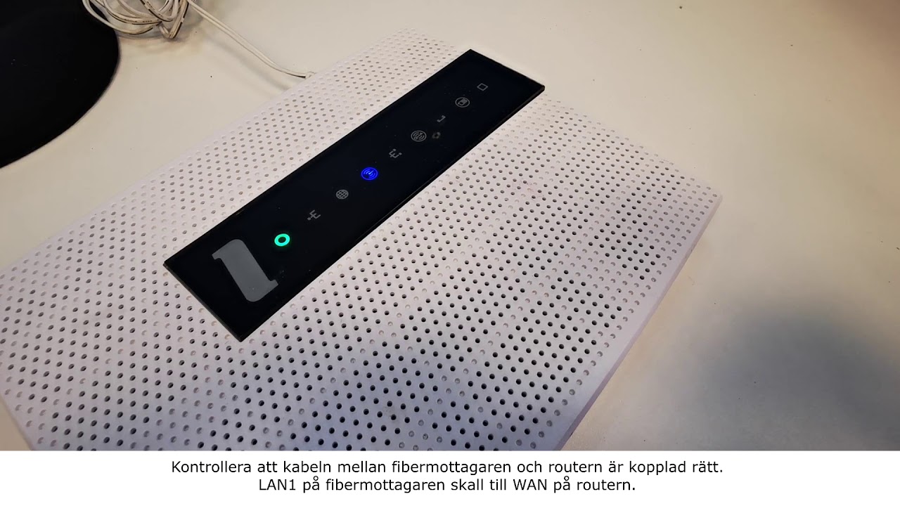 Felsökning bredband via Fiber - YouTube