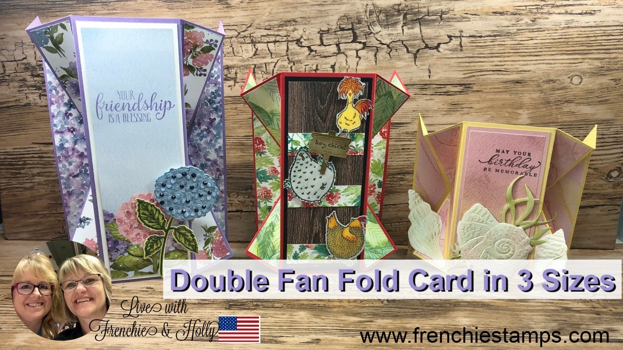 Double Fan Fold in 3 sizes - YouTube