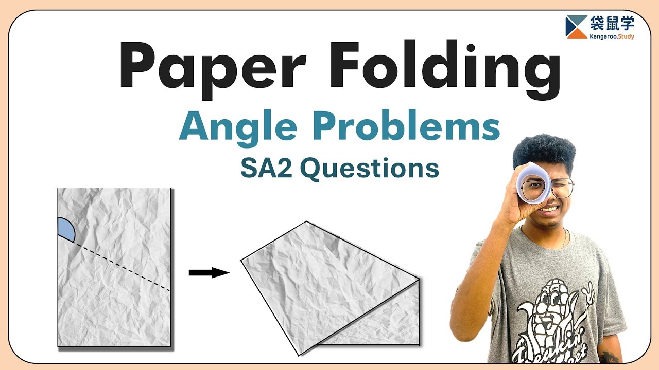 SA2 Question - Paper Folding Angle Calculation - YouTube