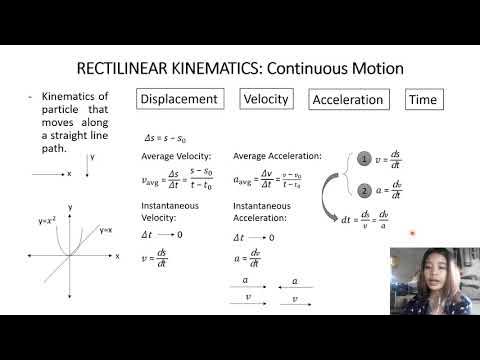 RECTILINEAR KINEMATICS: Continuous Motion - YouTube