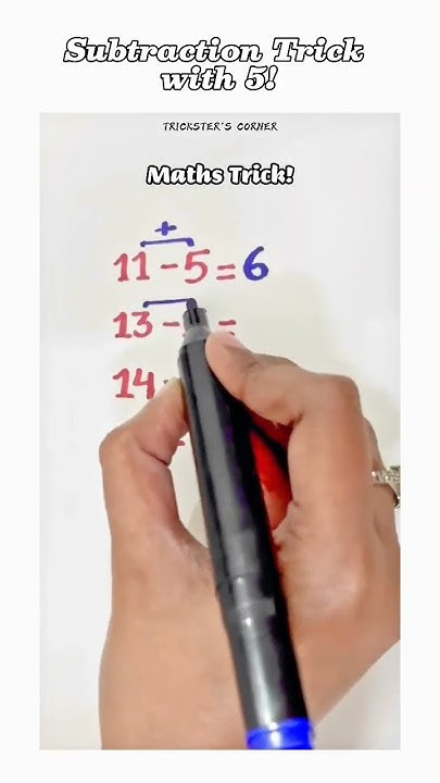 Subtraction Trick With 5 Shorts Ytshorts Trending Subtraction Maths Shortsfeed Youtube