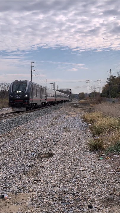 Amtrak Blue Water 365 heading towards Chicago with the new nose charger leading on 11/3#amtrak# ...