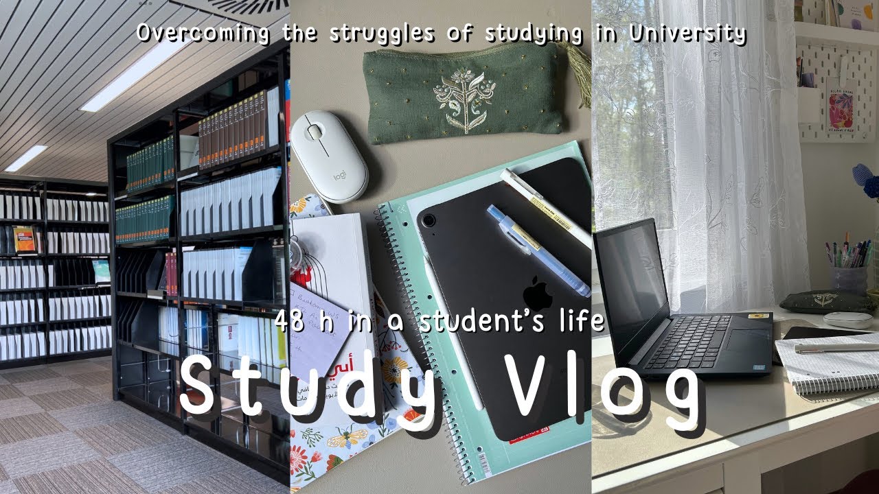 PRODUCTIVE 48h Study Vlog | Overcoming University Struggles ...