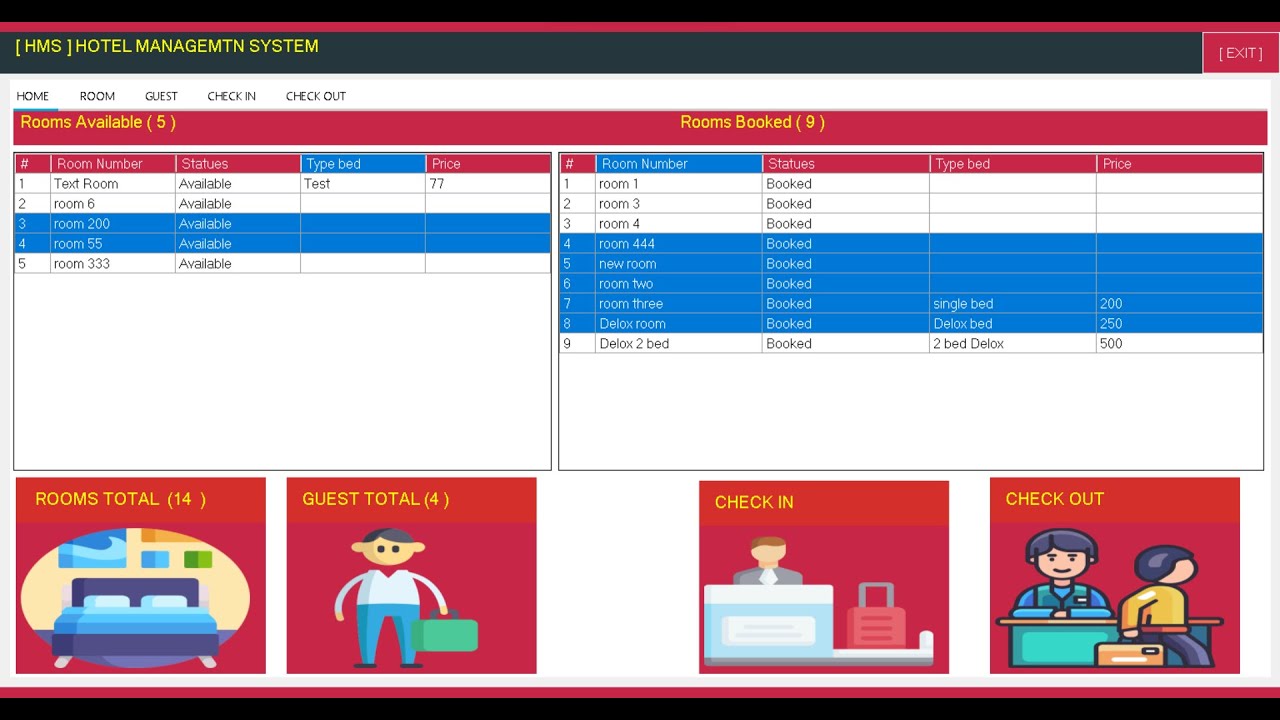 C# Hotel Management System using SQL Server Part (2) open source - YouTube
