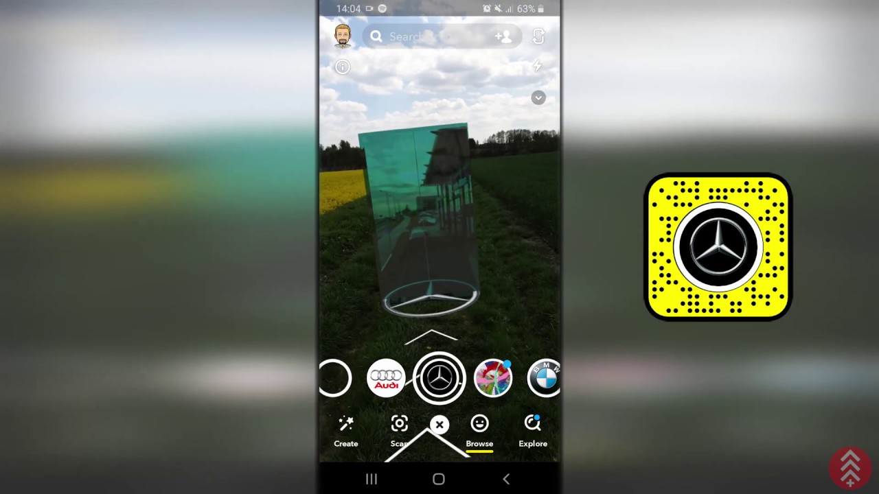 Mercedes Benz Dealership In Snapchat Portal #3 - YouTube