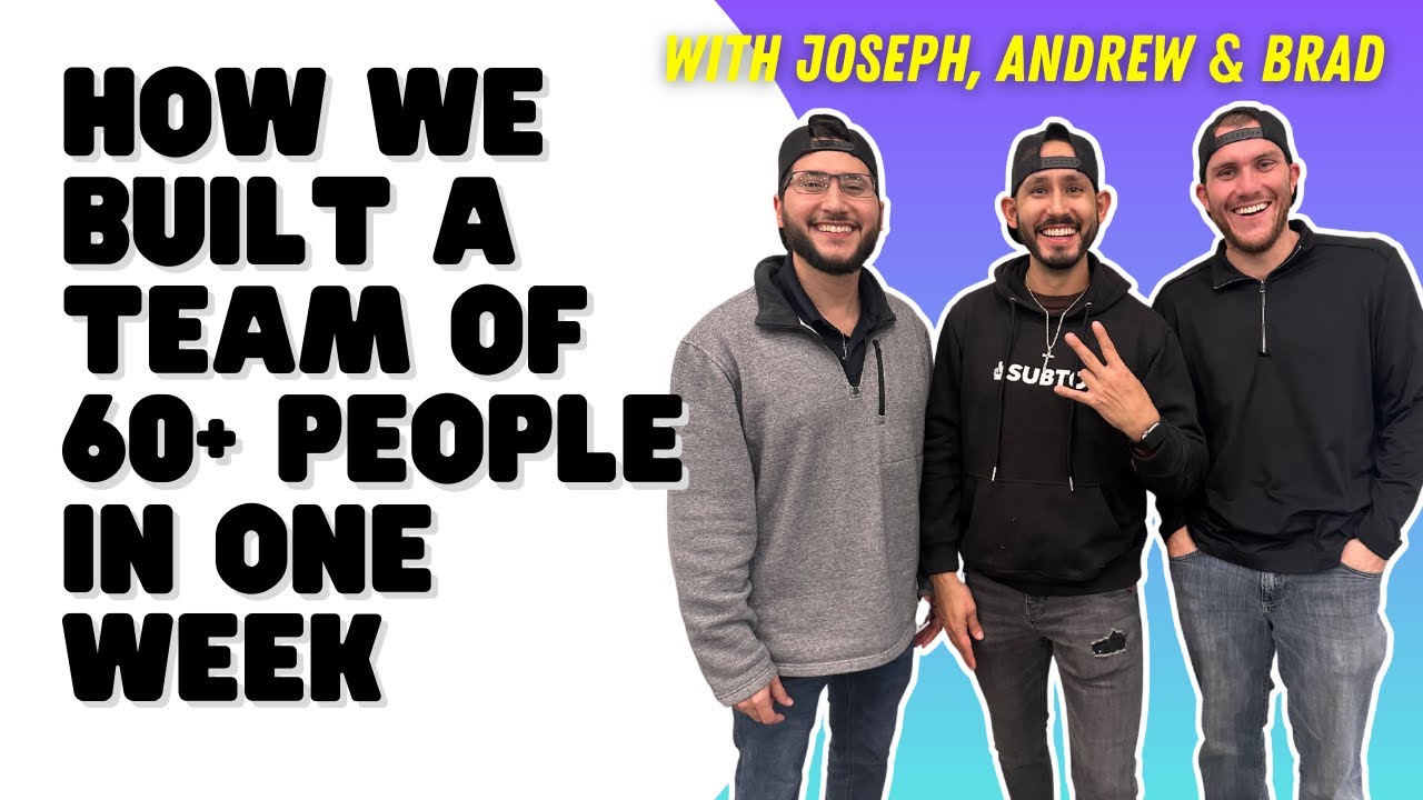 How Houston Subto Leaders Built a Team of 60+ People in One Week - YouTube