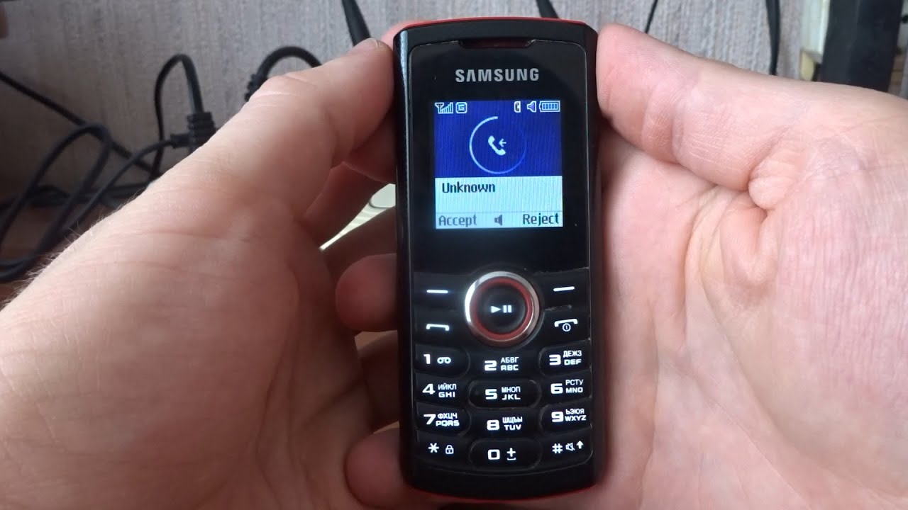 Samsung GT-E2120 incoming call - YouTube