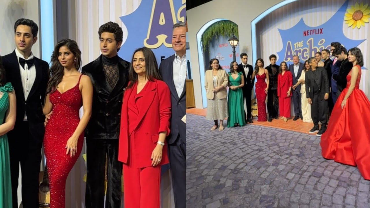 Archie's Cast Together Agastya Nanda Khushi Kapoor Mihir Ahuja Suhana ...