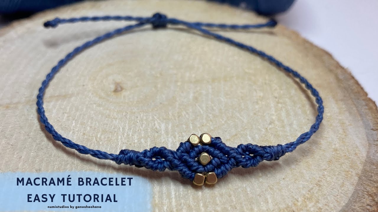 Easy Macramé Bracelet Tutorial for Beginners: Step-by-Step Guide - YouTube