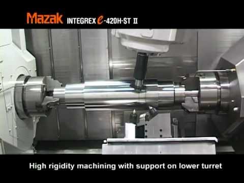 Mazak Integrex e-420H ST II - YouTube