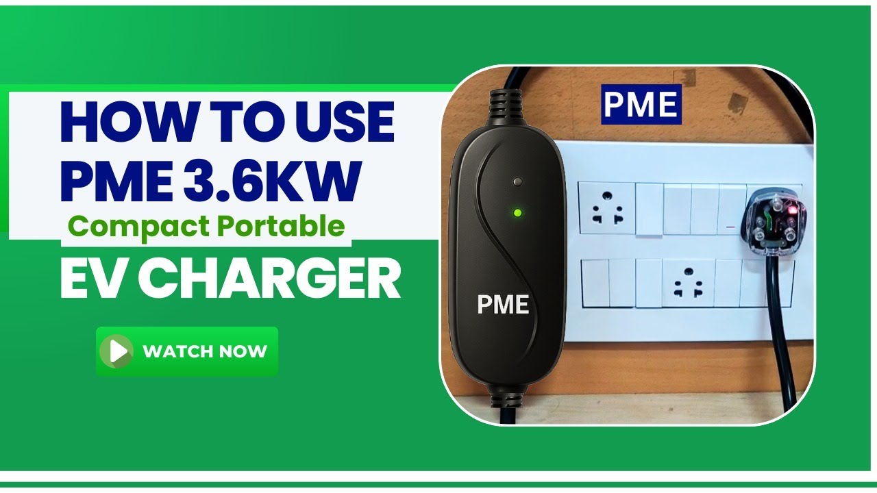 ⚡ How to Use PME 3.6 kW Compact Portable EV Charger 🚗🔋 - YouTube
