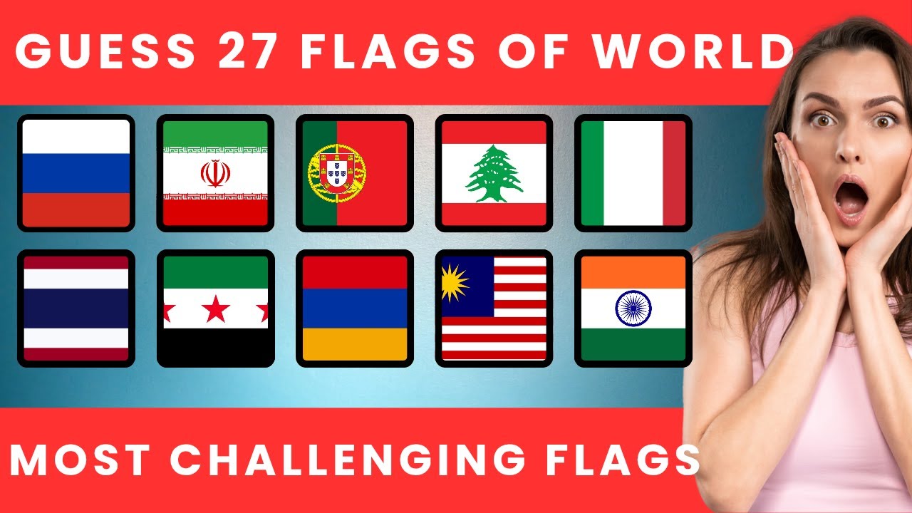 Can you guess all 27 COUNTRIES by their FLAGS in just 5 seconds?? - YouTube