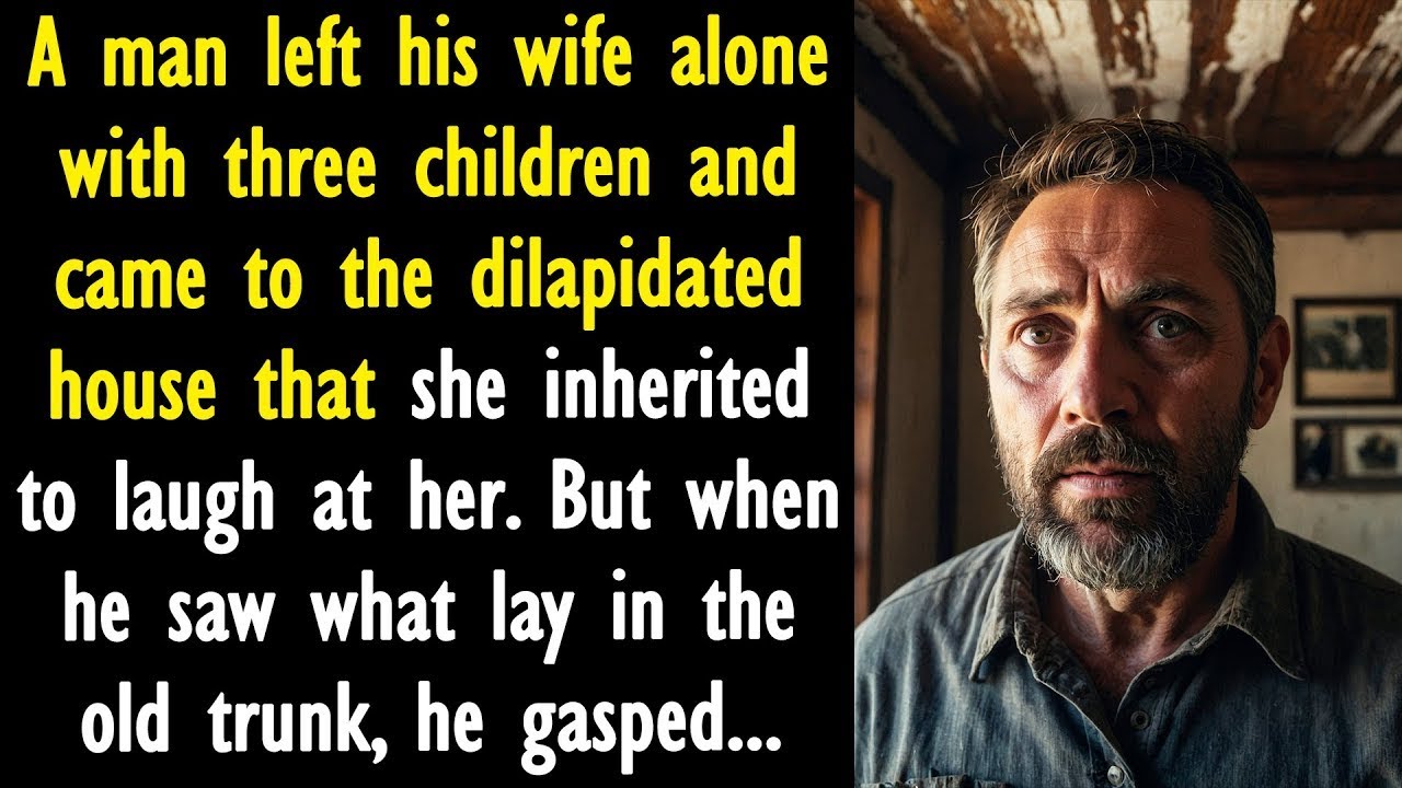 A man arrived at the old house to laugh at her. But when he saw what ...