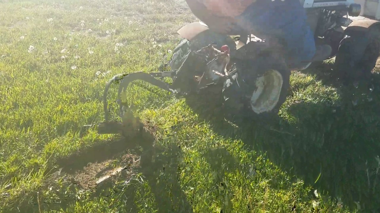 Sears SS12 Super Tandem Garden Tractor Test Plow - YouTube