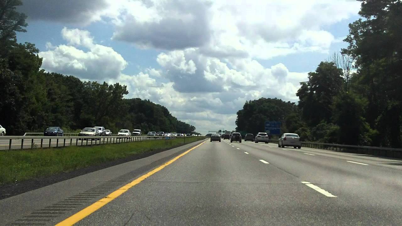 Adirondack Northway (Interstate 87 Exits 11 to 8) southbound - YouTube