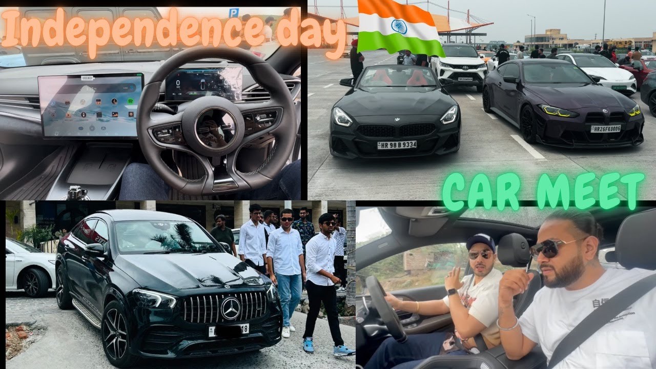 SUPER CAR MEET INDIA || INDEPENDENCE DAY RIDE || MUMBAI EXPRESS WAY ...