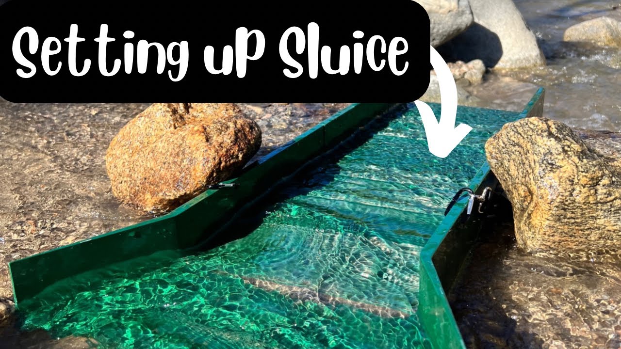 River Gold Sluice Box in Southern California prospecting for Gold # ...