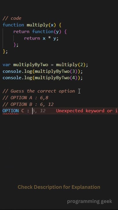 Javascript Quiz How Well Do You Know Function And Closures In Js Programming Javascriptcoding