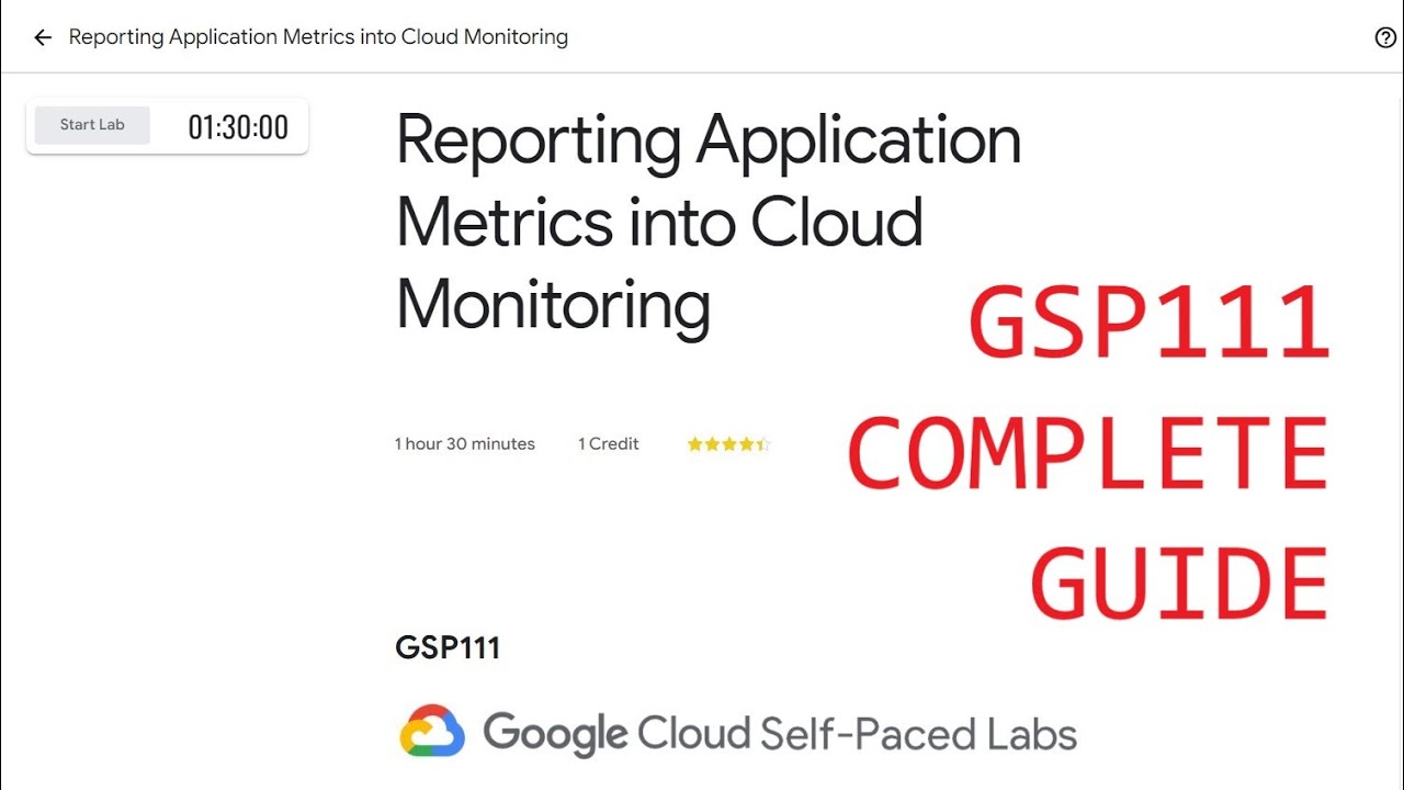 Reporting Application Metrics into Cloud Monitoring [GSP111] - YouTube
