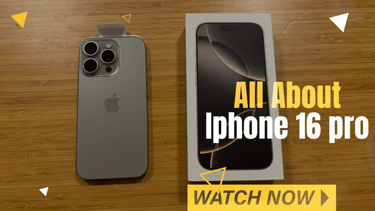 Unboxing and all about new iphone 16 pro natural titanium 128 GB - YouTube