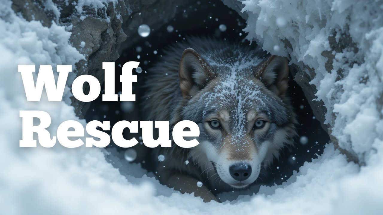 Dramatic Wolf Rescue in a Snowstorm | A Heartwarming Survival Story # ...