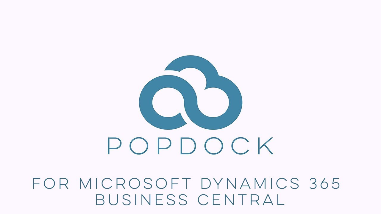 Popdock for Microsoft Dynamics 365 Business Central - YouTube