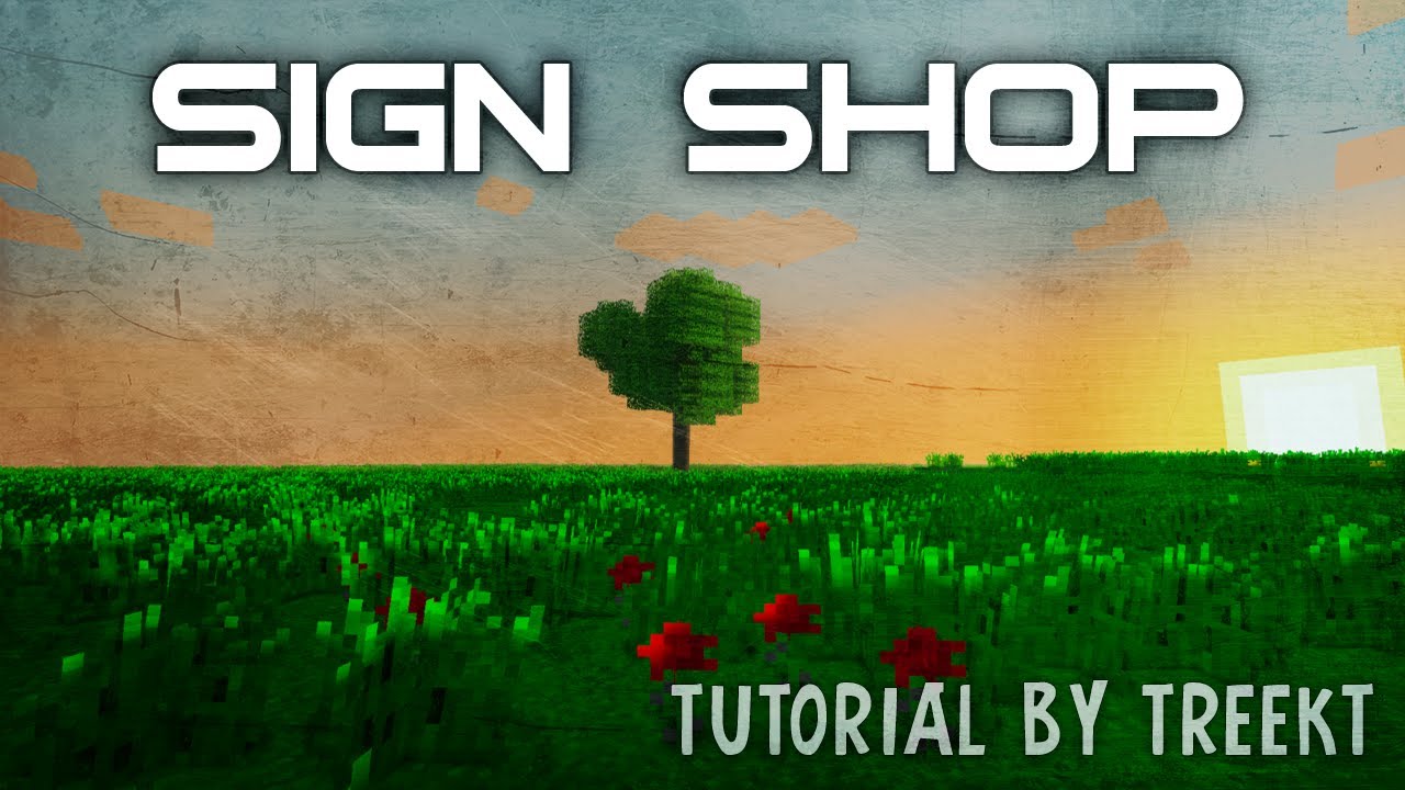 Jak wgrać i używać plugin SignShop na serwerze Minecraft (Bukkit) - YouTube