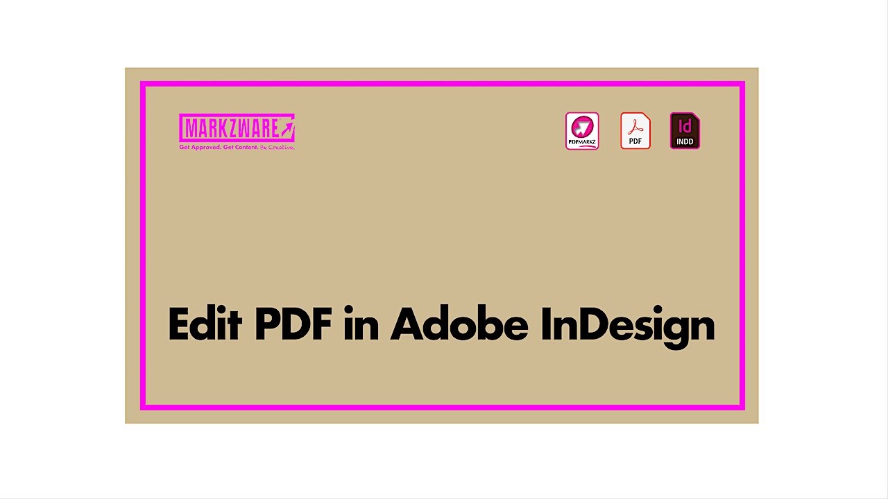 Edit PDF In InDesign YouTube Edit PDF In InDesign YouTube