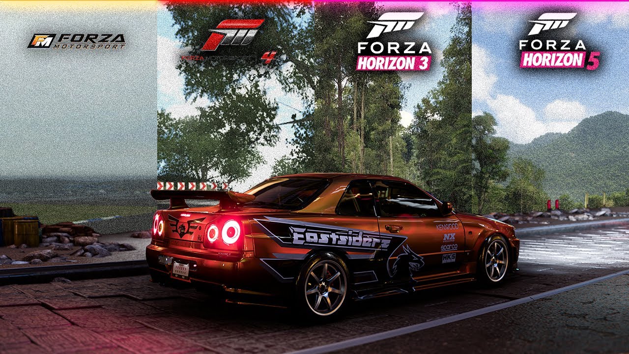 NISSAN SKYLINE GTR R34 in Forza Games - YouTube