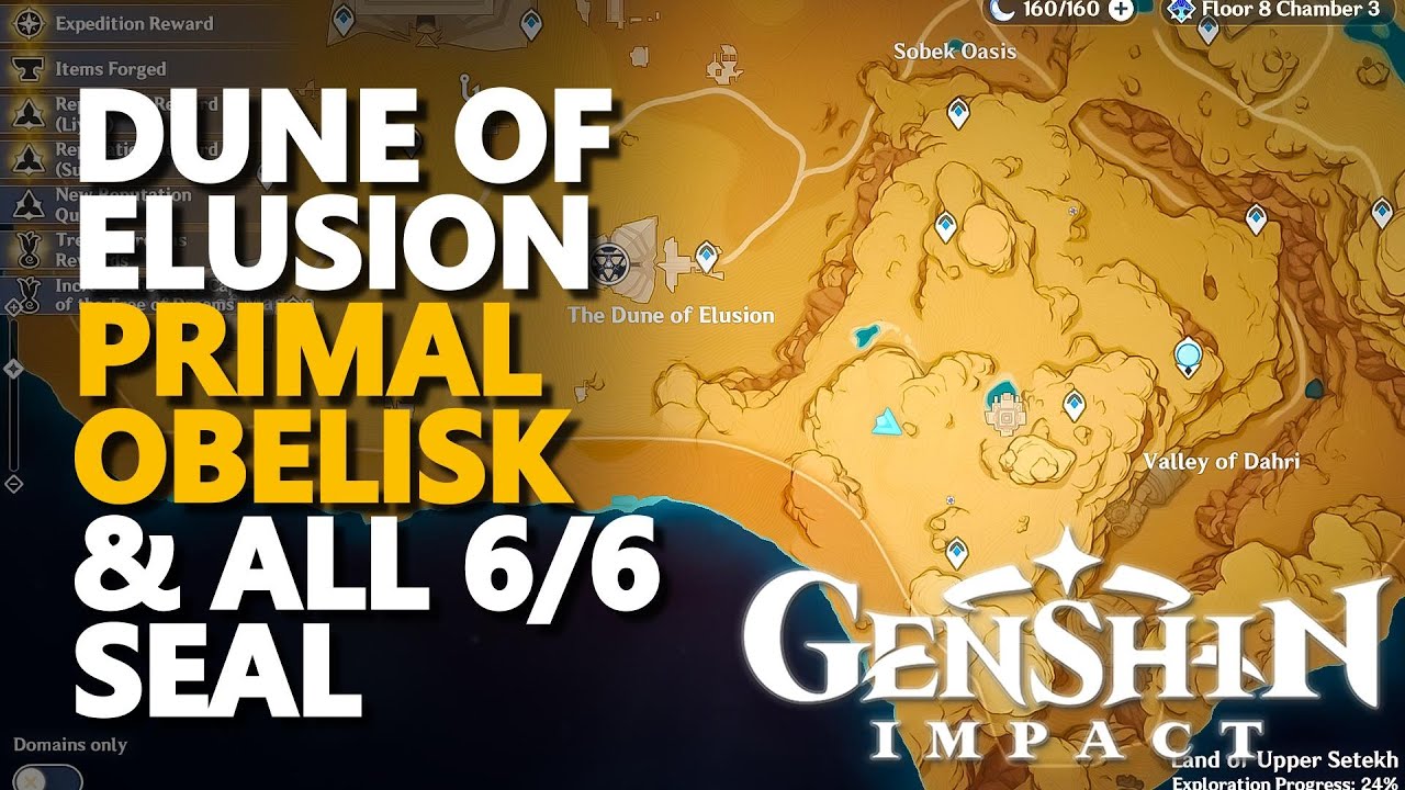 The Dune of Elusion Primal Obelisk Genshin Impact - YouTube
