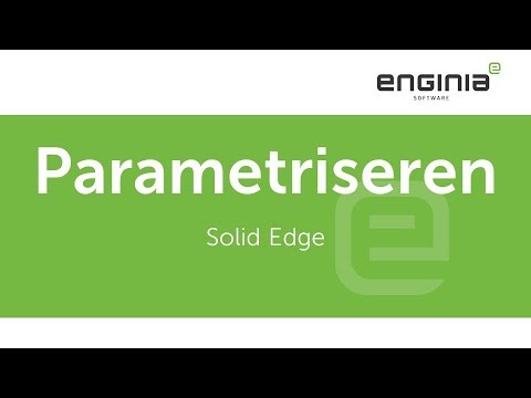 Webinar Solid Edge Parametriseren - YouTube