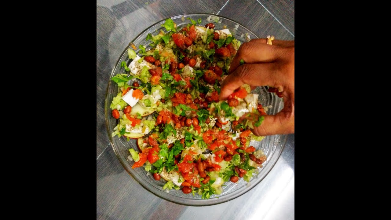 apple paneer salad | everyday salad | salad by apna kitchen - YouTube