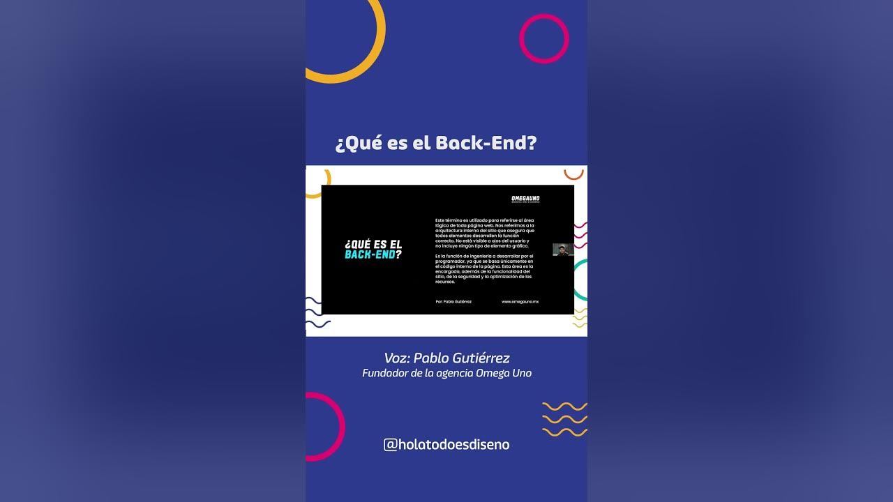 ¿qué Es El Back End Diseñografico Todoesdiseño Holatodoesdiseño Backendemk 7007