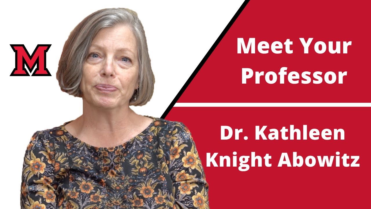 Meet Your Professor | Kathleen Knight Abowitz - YouTube