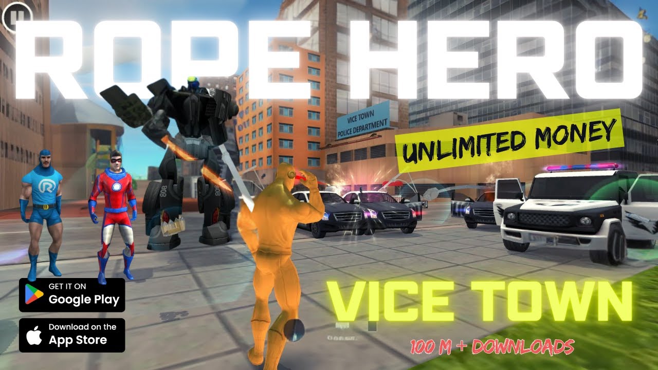 Rope Hero Vice Town - I Became the ULTIMATE SUPERHERO! 🦸‍♂️ Gameplay + Tips to Dominate! # ...