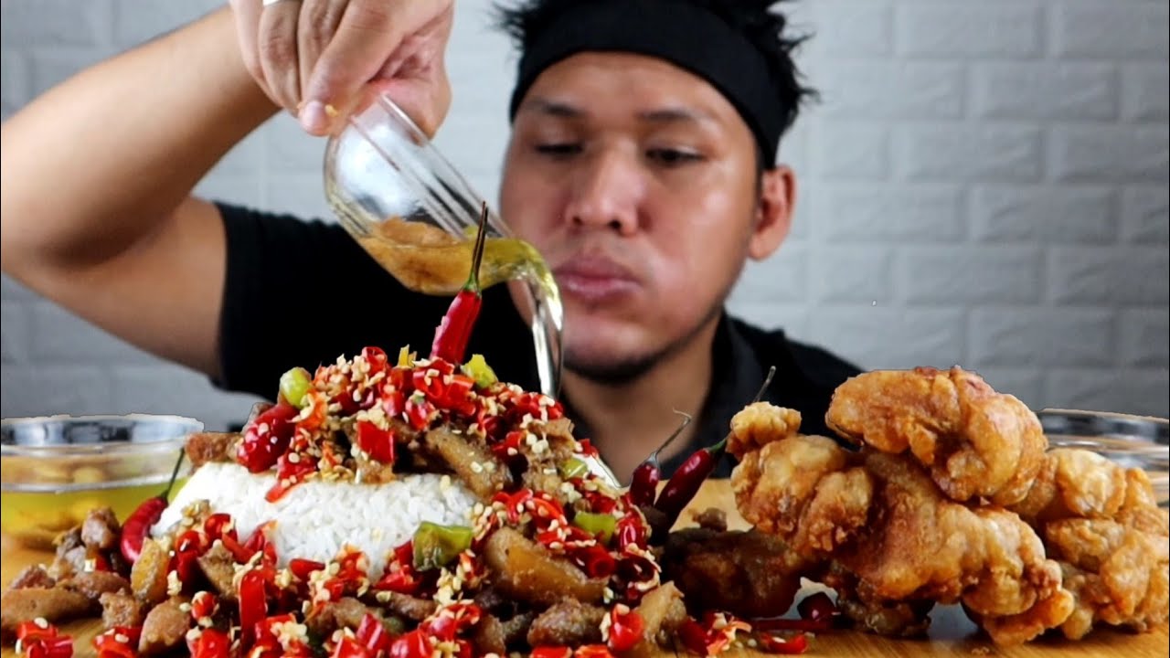 1KG CRISPY TABA & EXTREME BICOL EXPRESS | MUKBANG PHILIPPINES - YouTube