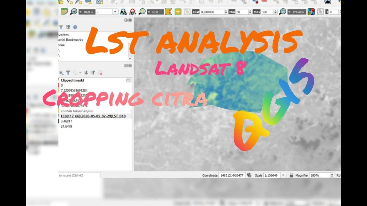 LST Analysis pada Landsat 8 dan Cropping Citra dengan Qgis - YouTube
