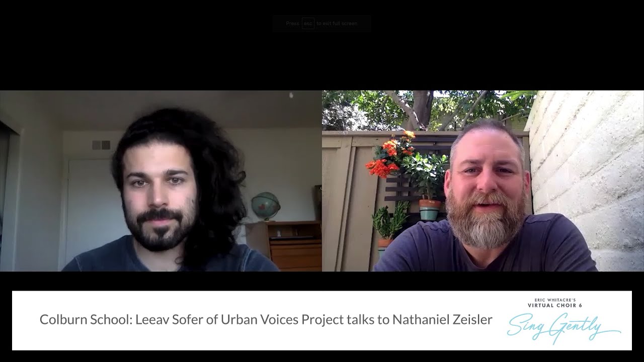 Colburn School: Leeav Sofer of the Urban Voices Project talks to ...