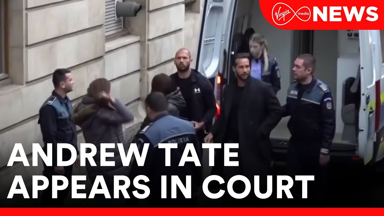 Controversial internet personality Andrew Tate is before Bucharest's ...