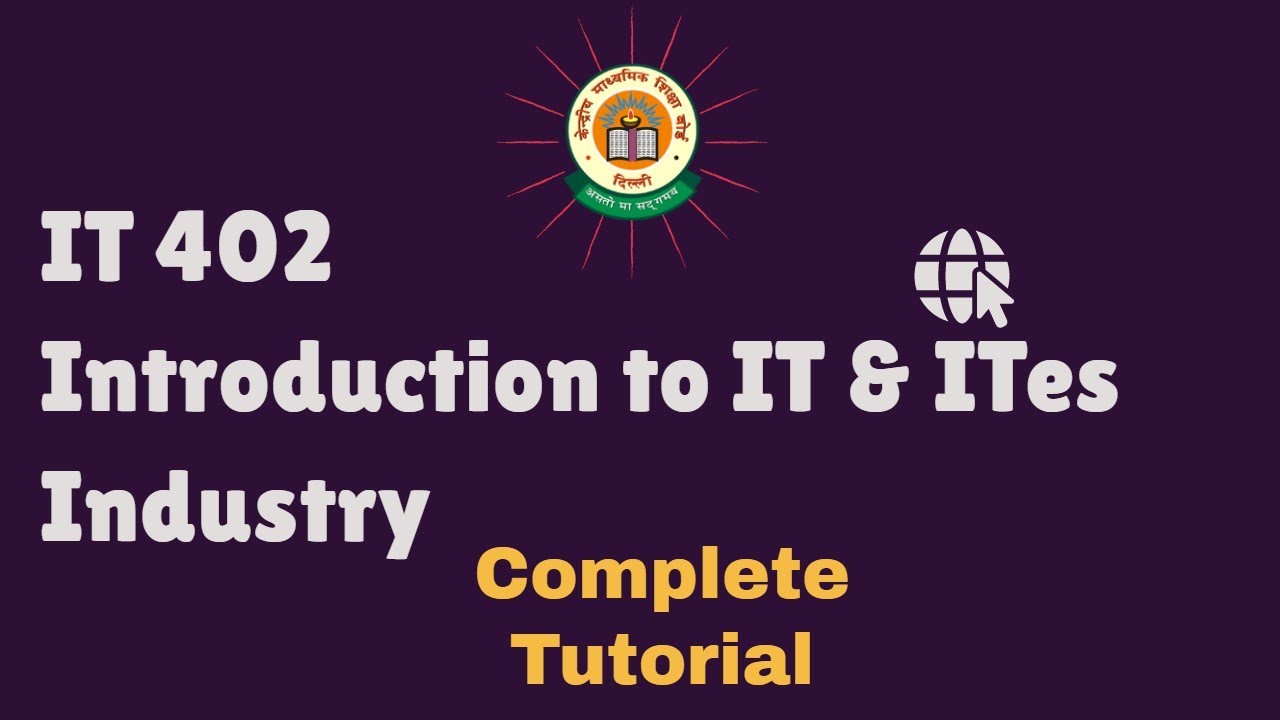 Introduction to IT and ITes Industry Complete Tutorial for for Class 9 ...