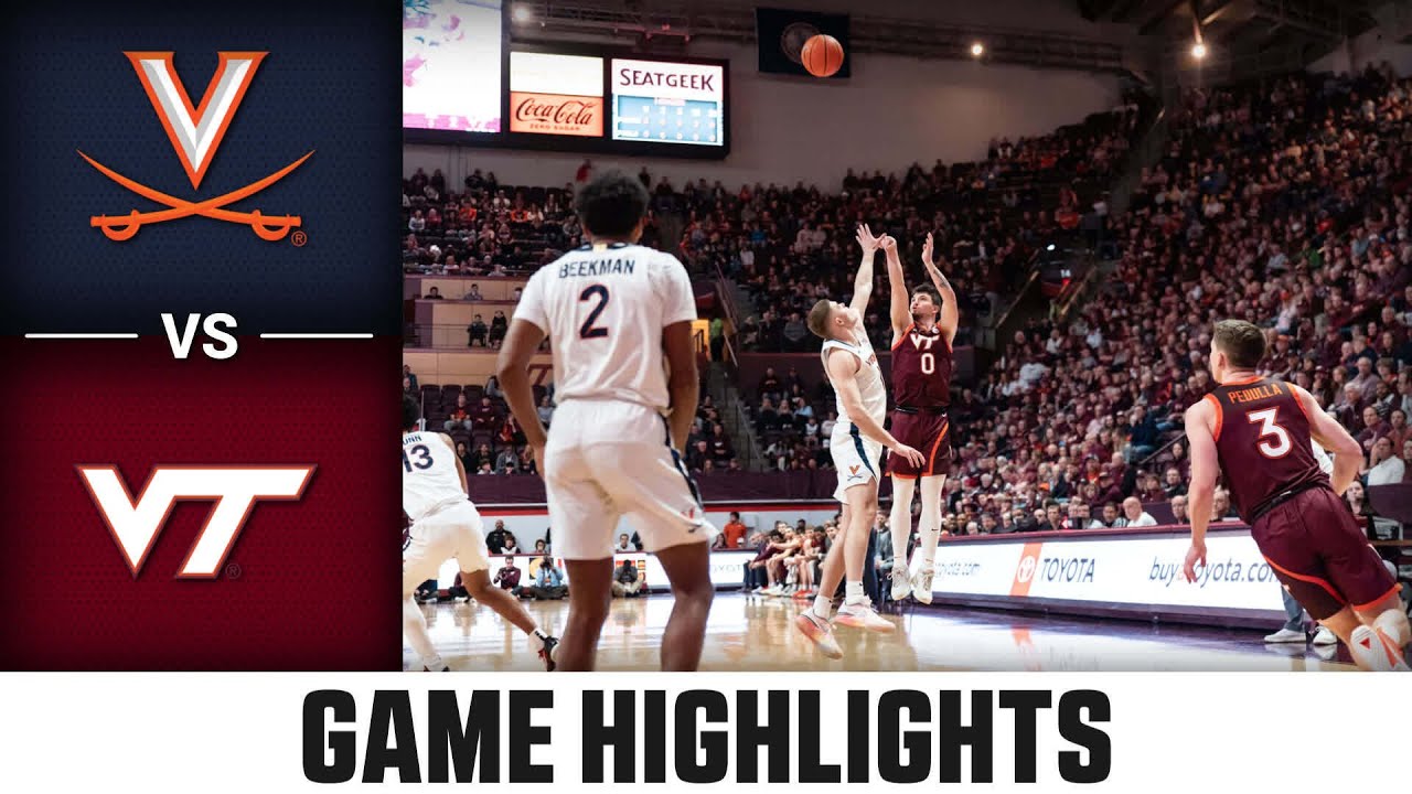Virginia vs. Virginia Tech Game Highlights | 2023-24 ACC Men's ...