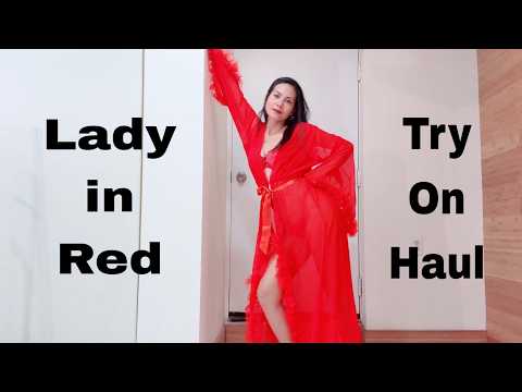 OHYEAHQUEEN RED LINGERIE TRY ON HAUL