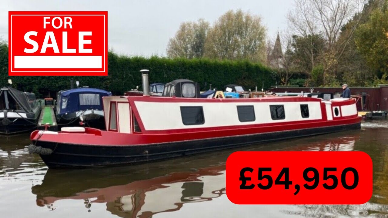 For Sale 58 Foot Narrowboat £54,950 - YouTube