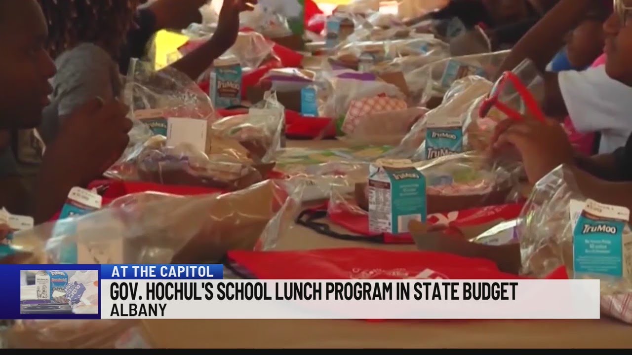Gov. Hochul's school lunch program in state budget - YouTube