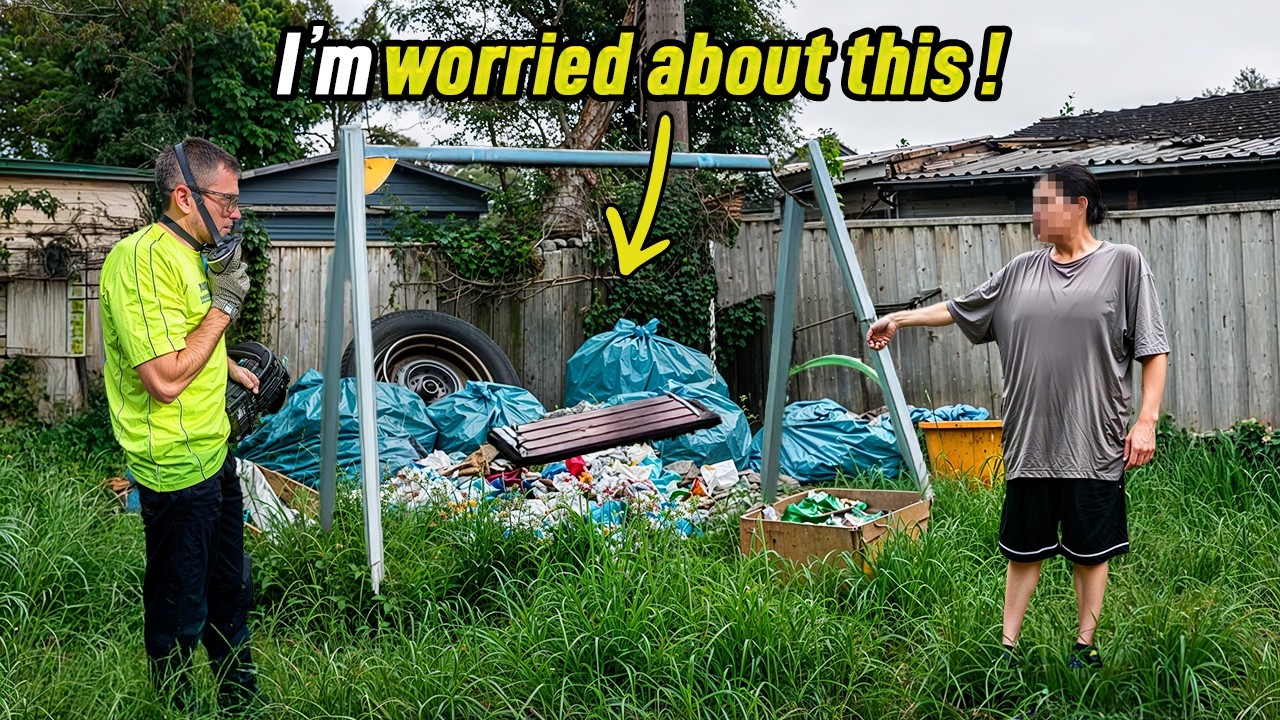 DANGEROUS Yard filled with Hard METAL Waste...Her Grandkids couldn’t ...