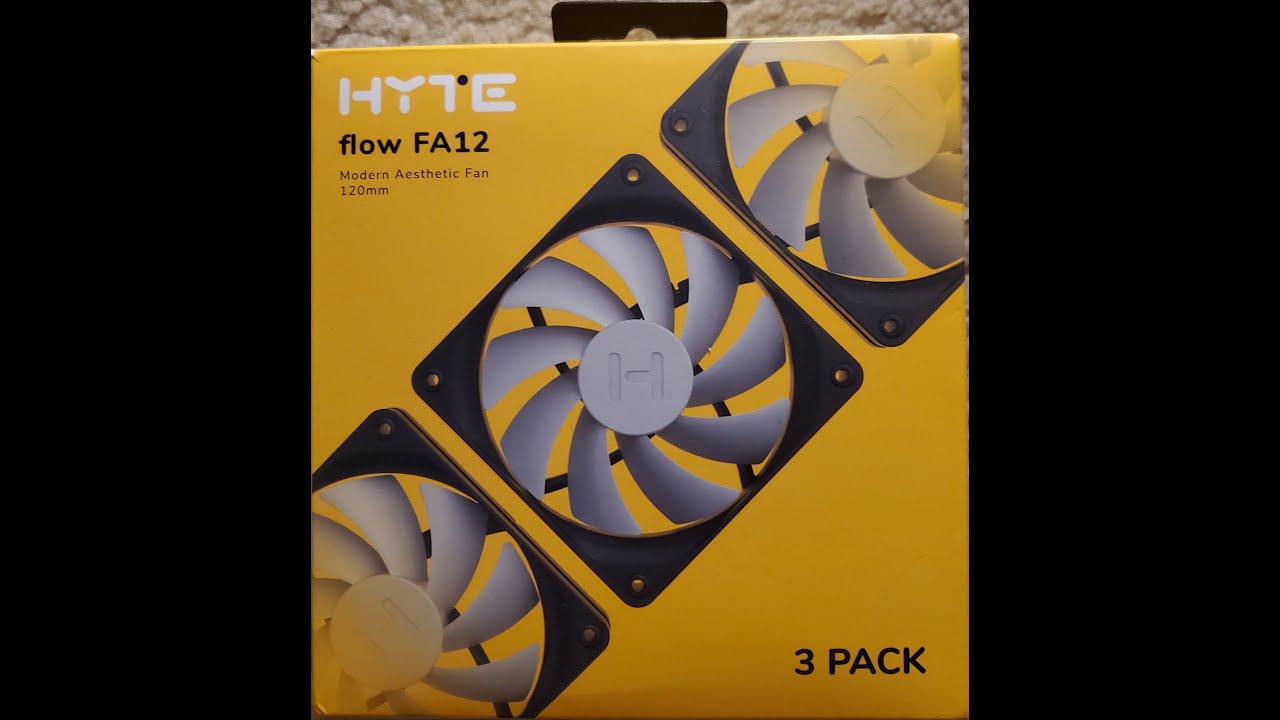 Hyte flow FA12 120 PWM Fan Review, Pt 1 - YouTube