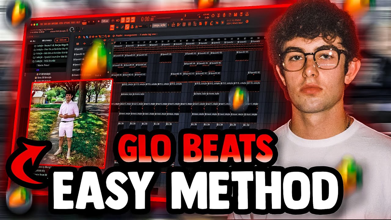 How to EASILY make a HARD GLO BEAT for IAN with THIS! | FL studio 2024 ...