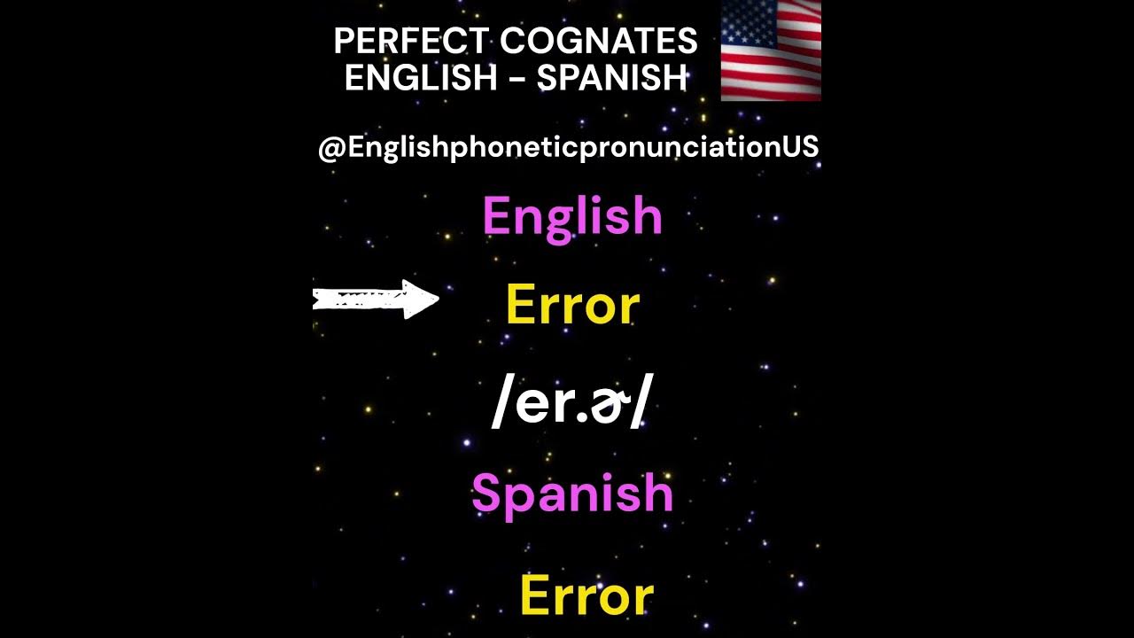 Perfect cognates ENGLISH - SPANISH Part 13 #howtopronounce - YouTube