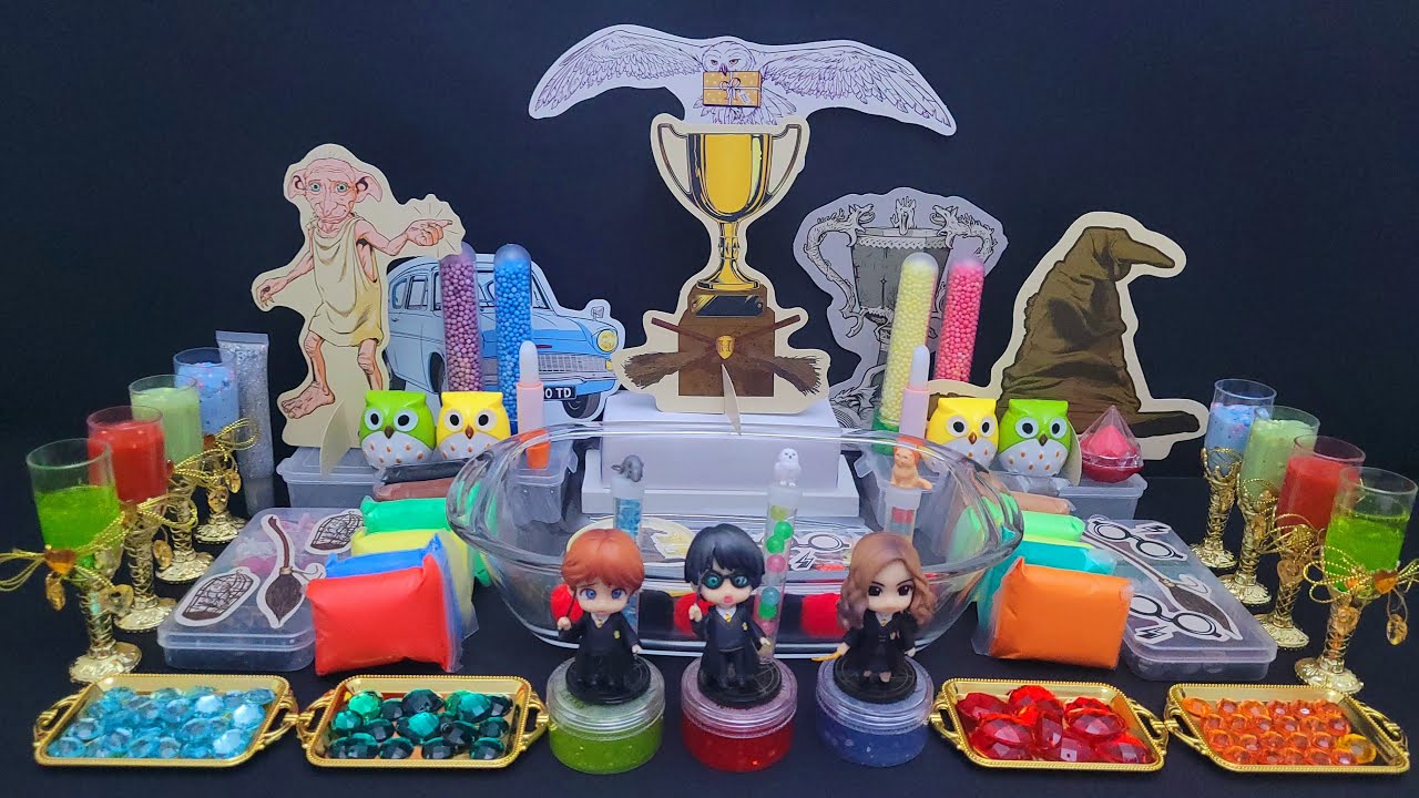 Harry Potter Slime - Satisfying slime video - Harry, Ron, Hermione ...