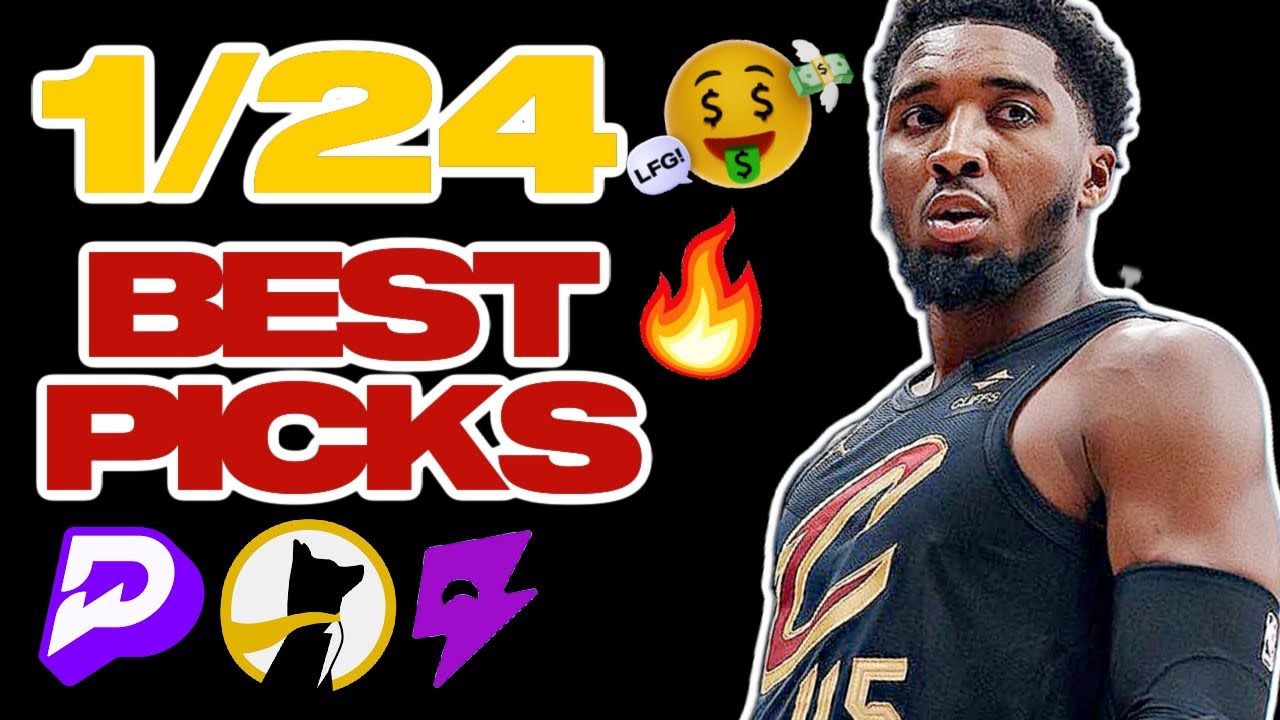 PRIZEPICKS BEST NBA PICKS TODAY (1/24) - LEGENDARY RUN! OVER 80% HIT ...
